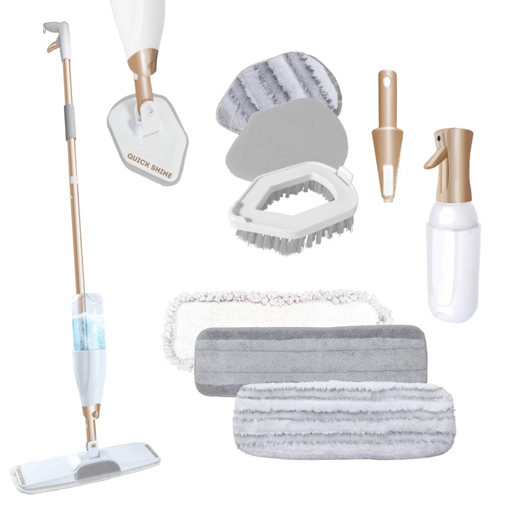 All-In-One Multi-Action Spray Mop Kit - Quick Shine Floors